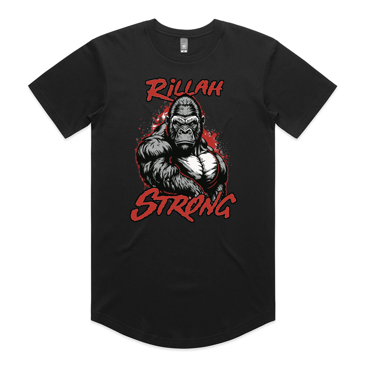 Drop Cut Gorilla Tee – Rillah Strong