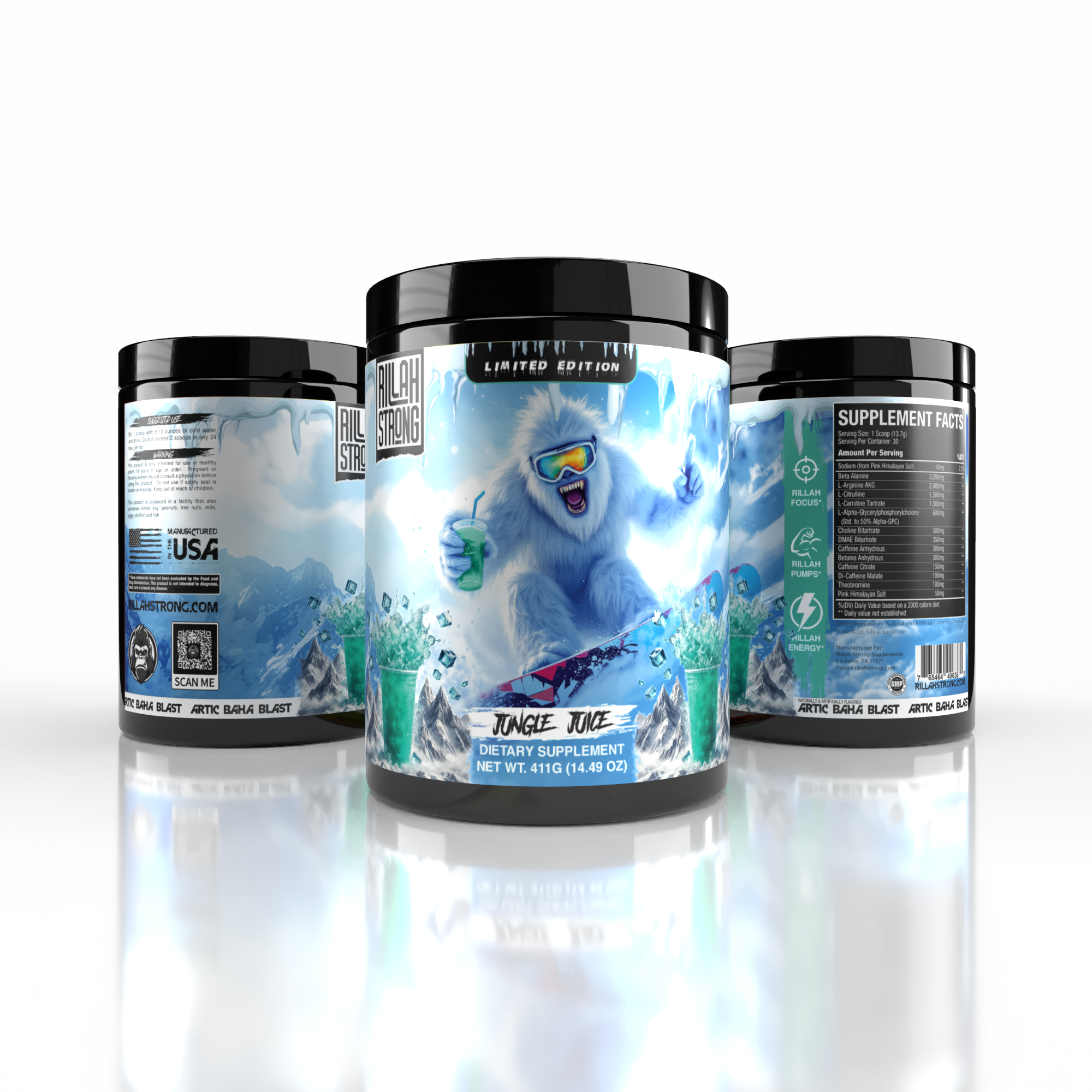 Jungle Juice Pre Workout - Artic Baha Blast - Limited Edition – Rillah ...